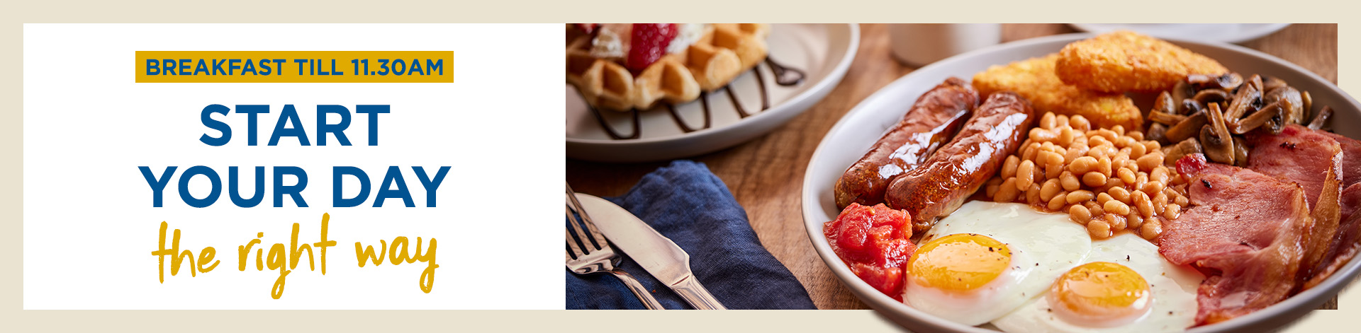 Breakfast Menu in Milton Keynes | The Peartree Bridge Inn